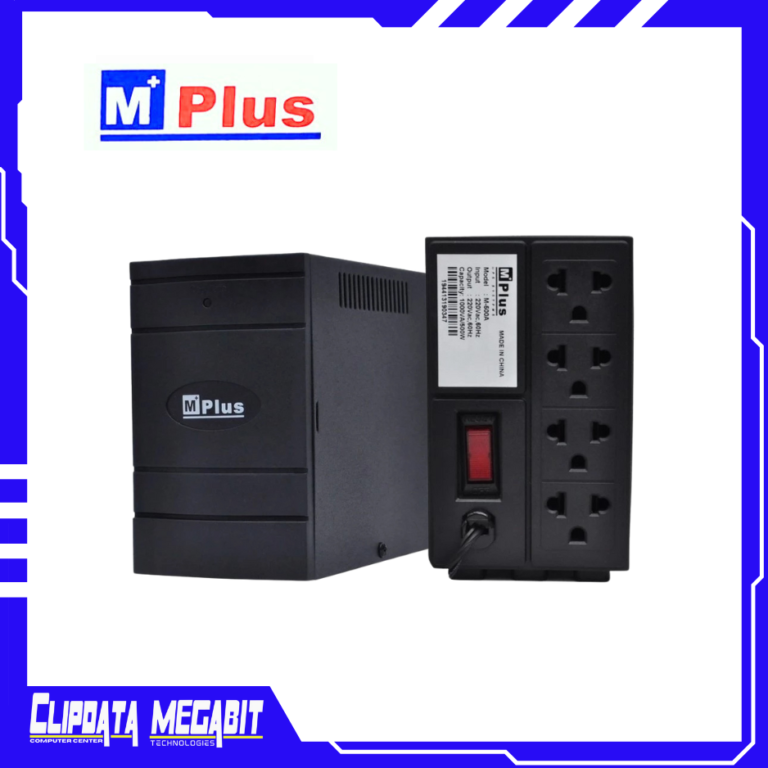 AVR MPLUS 500W 4 OUTLET 1000VA WITH SURGE PROTECTOR – Clipdata Computer ...
