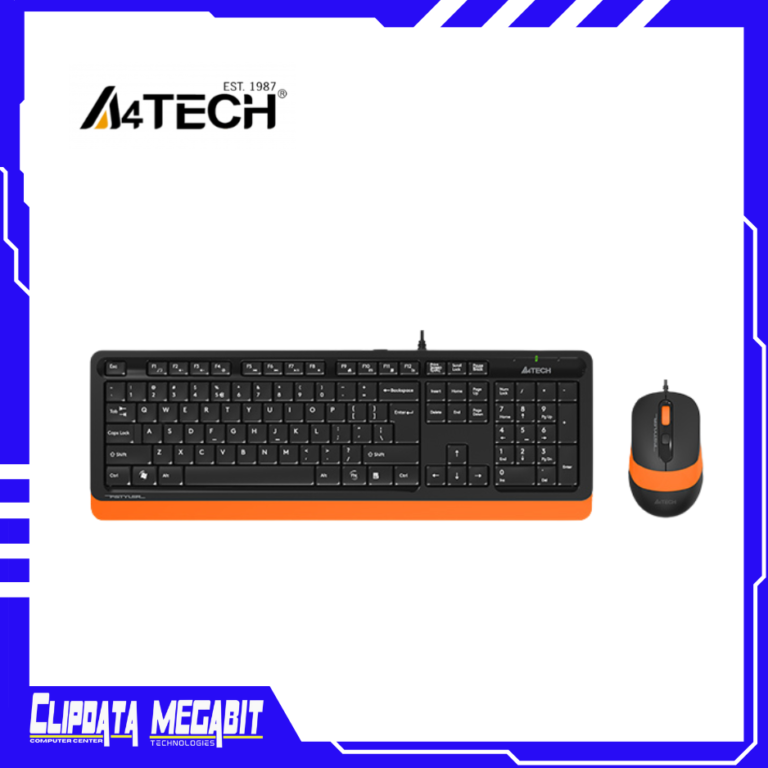 KEYBOARD MOUSE A4TECH F1010 STYLER WIRED ORANGE – Clipdata Computer Center